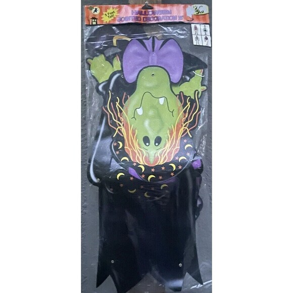 Unbranded | Holiday | Vintage Original Halloween Jointed Witch Paper ...